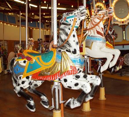 A close up of a carouselDescription automatically generated